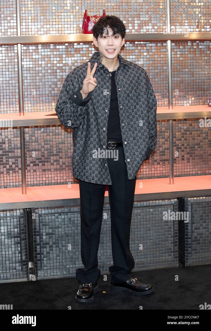 Seoul, South Korea. 22nd Oct, 2024. South Korean rapper Park Jae-beom, attends a photocall for ...