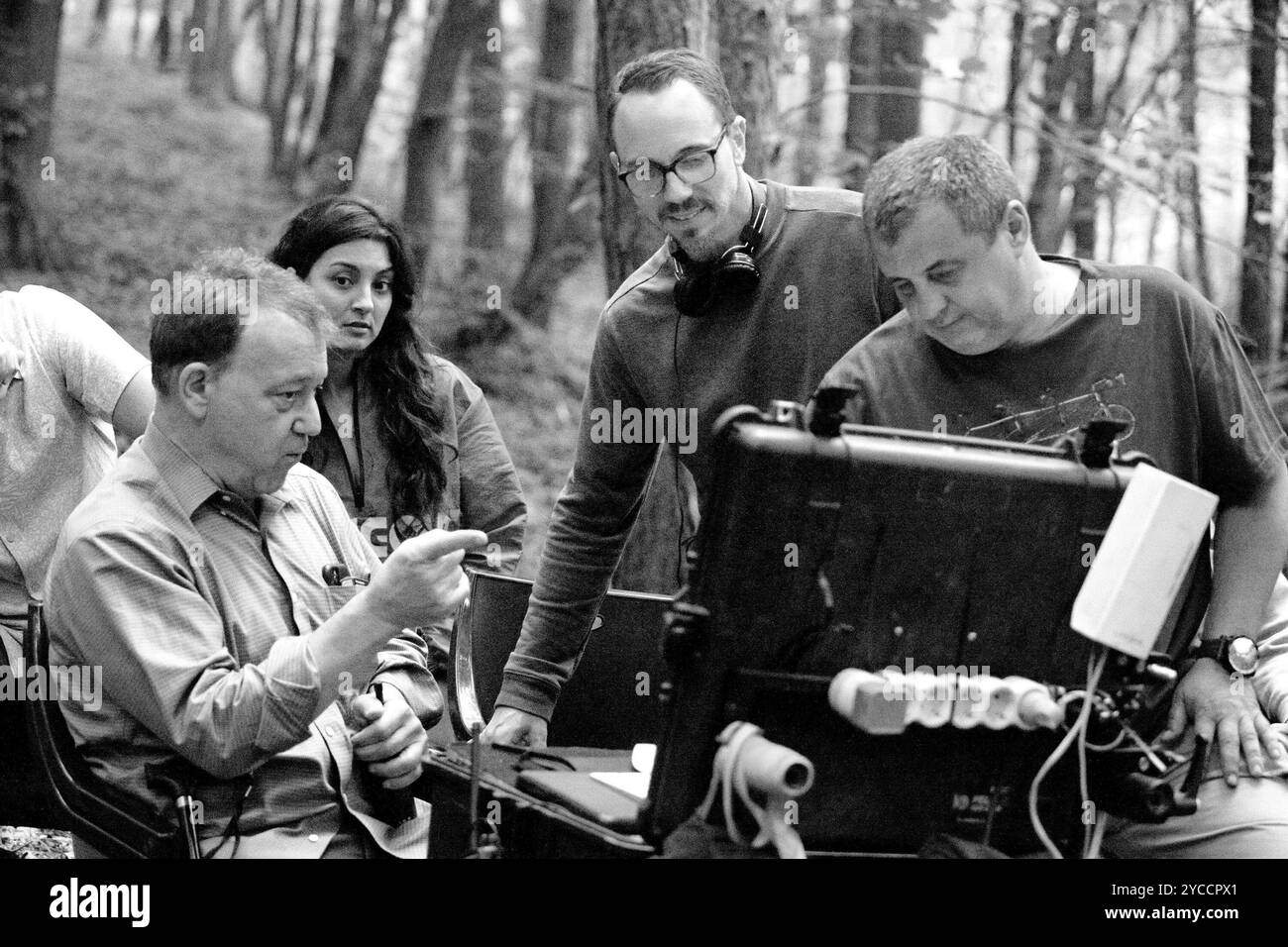 DON'T MOVE, front, from left: producer Sam Raimi, producer Zainab Azizi ...