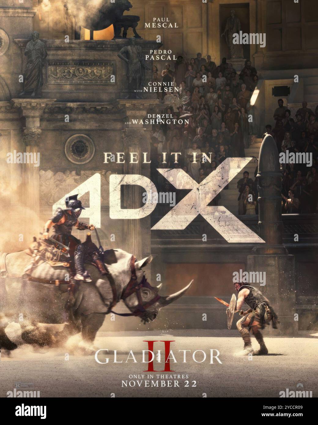GLADIATOR II, (aka GLADIATOR 2), US 4DX poster, Paul Mescal (bottom ...