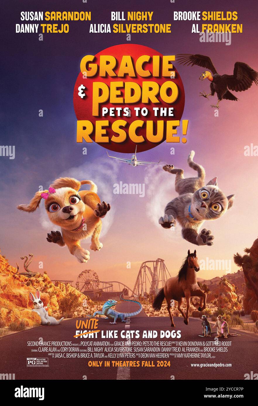 GRACIE AND PEDRO: PETS TO THE RESCUE, poster, Conrad (top, voice: Bill ...
