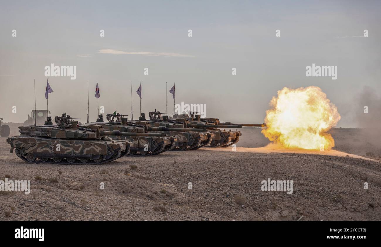 Seoul, South Korea. 22nd Oct, 2024. ROK Army K2 Tanks, K-9 self ...