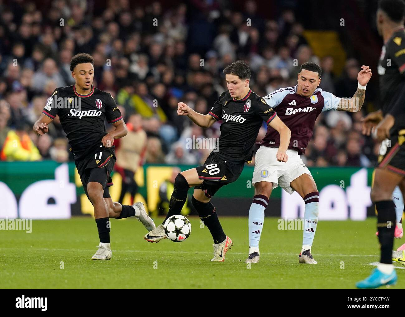 Birmingham, England, 22nd October 2024. Aston Villa's Morgan Rogers ...