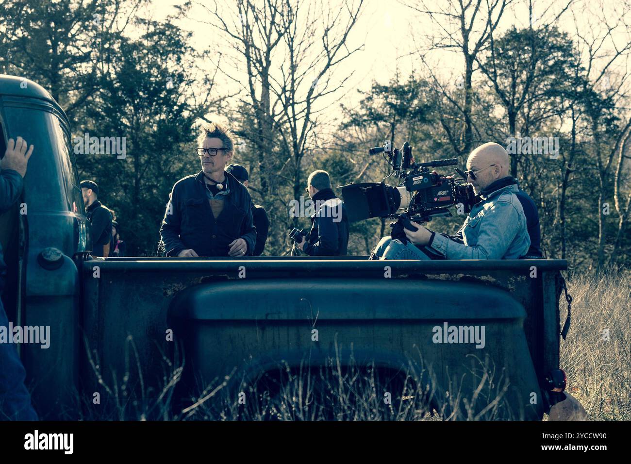 WILDCAT, from left: director Ethan Hawke, cinematographer Steve Cosens ...