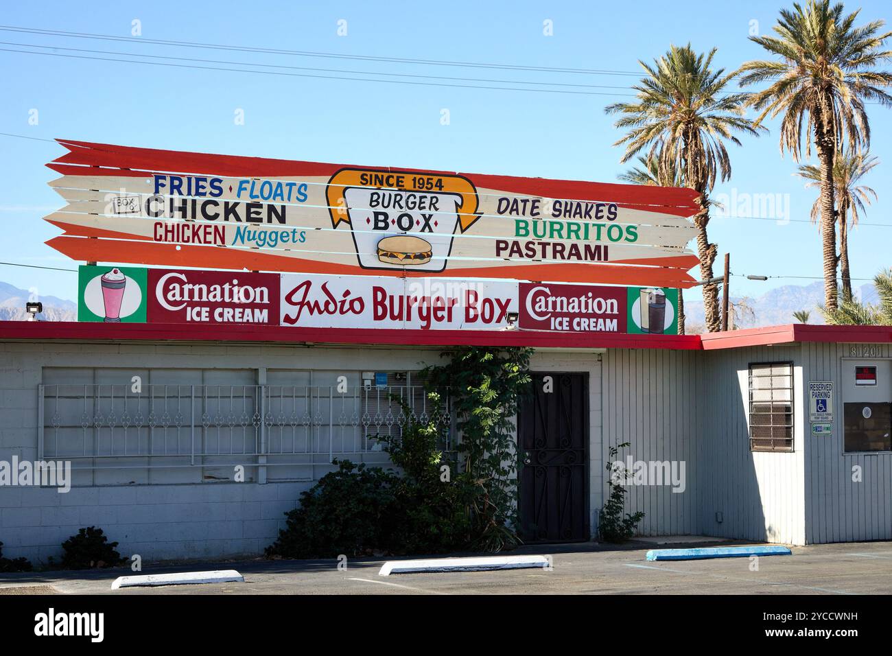 Indio, California, USA. 21st Oct, 2024. Burger Box opened in 1954, will ...
