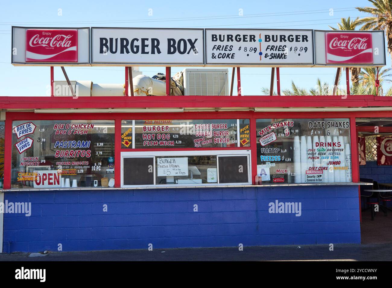 Indio, California, USA. 21st Oct, 2024. Burger Box opened in 1954, will ...