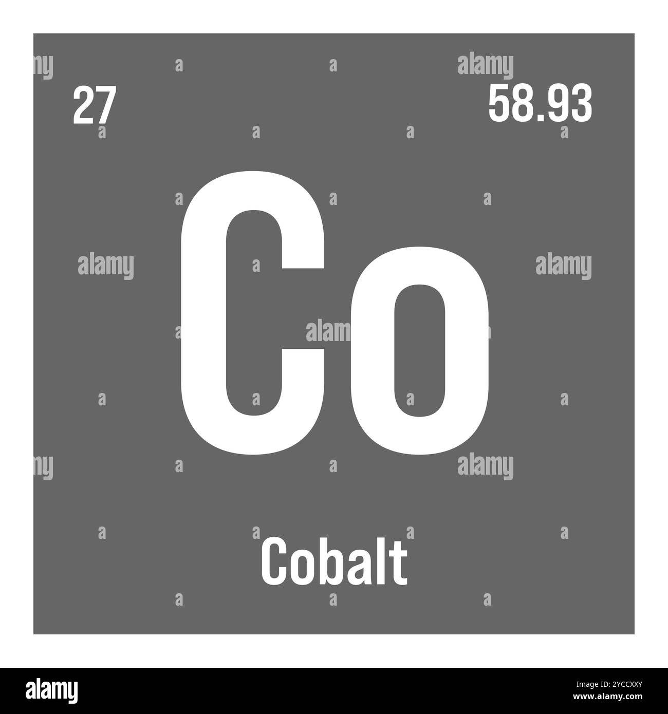 Chlorine, Cl, periodic table element with name, symbol, atomic number ...