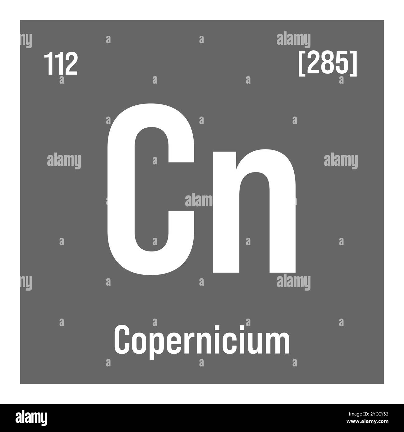 Chromium, Cr, periodic table element with name, symbol, atomic number ...