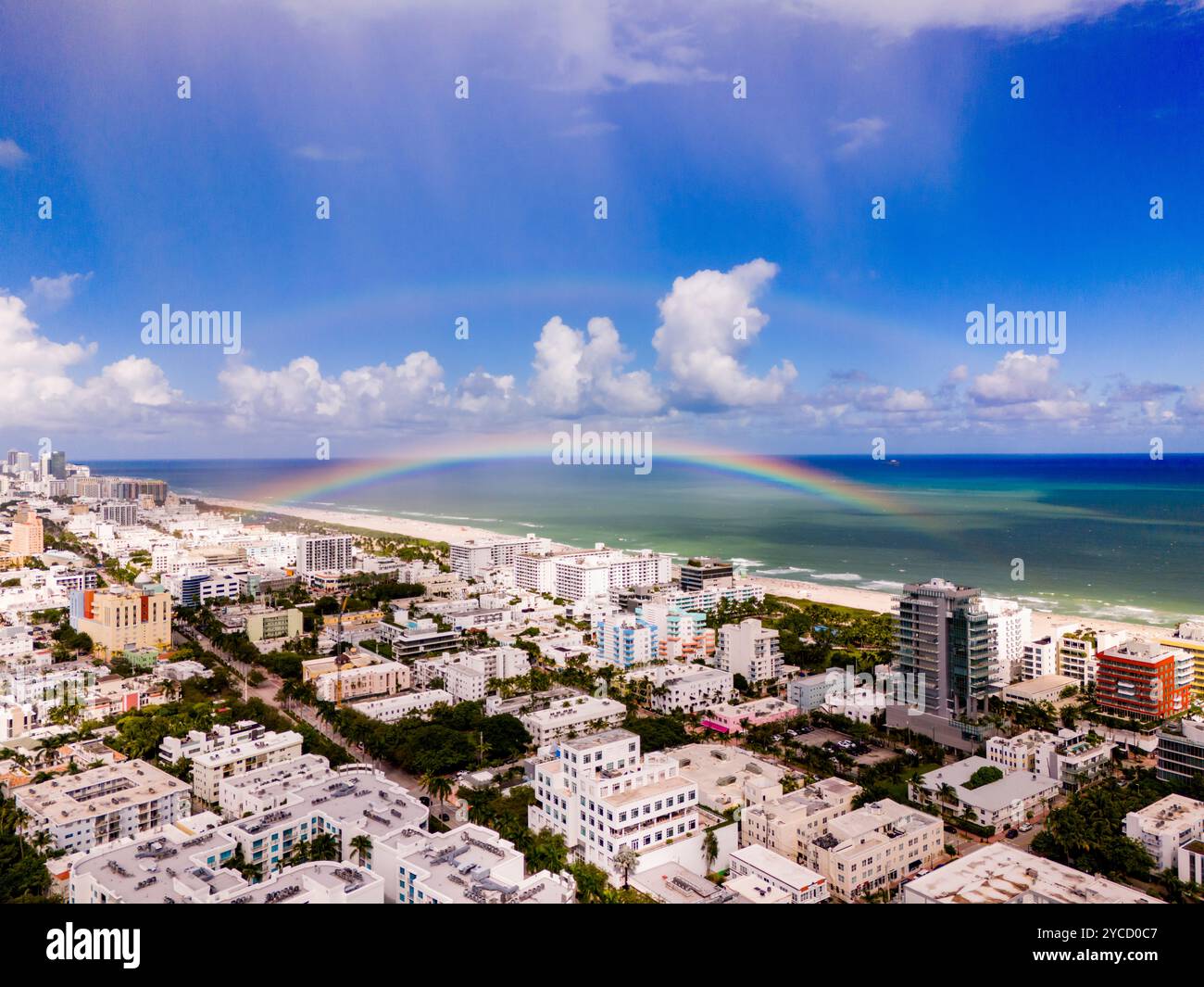 Rainbow over Miami Beach OCtober 2024 Stock Photo - Alamy