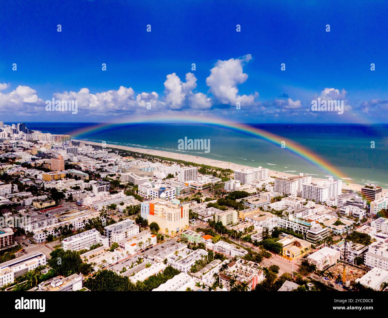 Rainbow over Miami Beach OCtober 2024 Stock Photo - Alamy