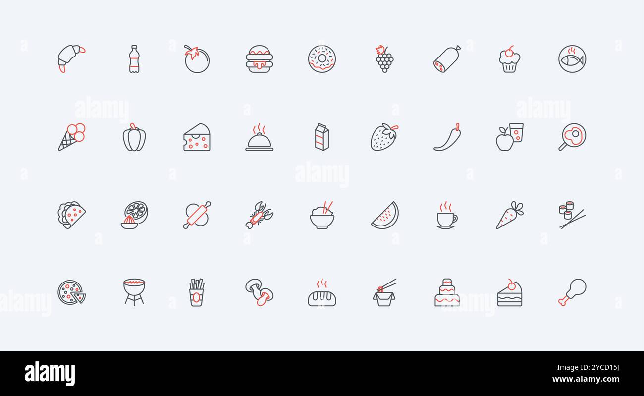 Food menu, meals and drink of breakfast and lunch, dinner and brunch ...