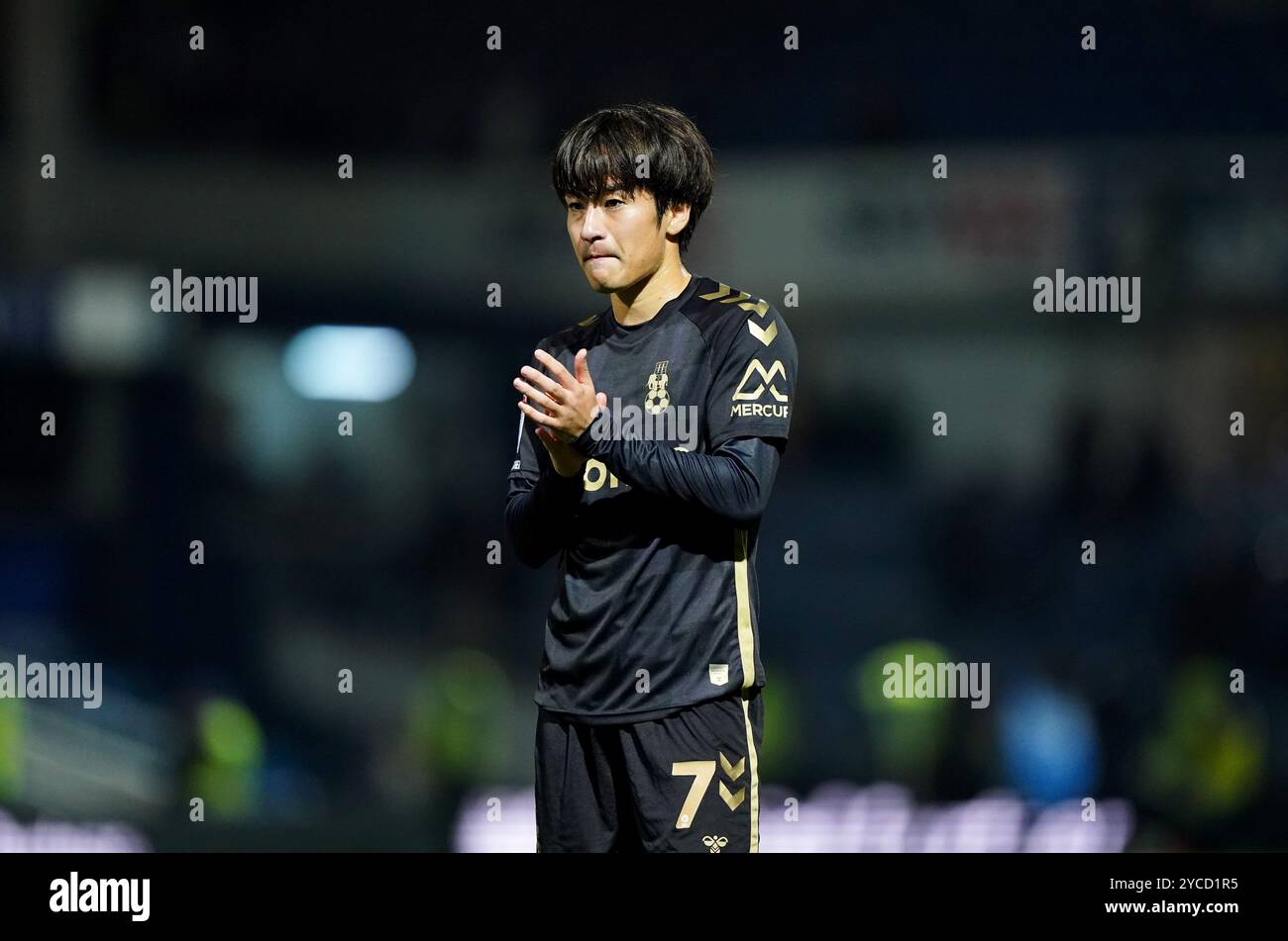Coventry City's Tatsuhiro Sakamoto acknowledges the crowd at the final ...