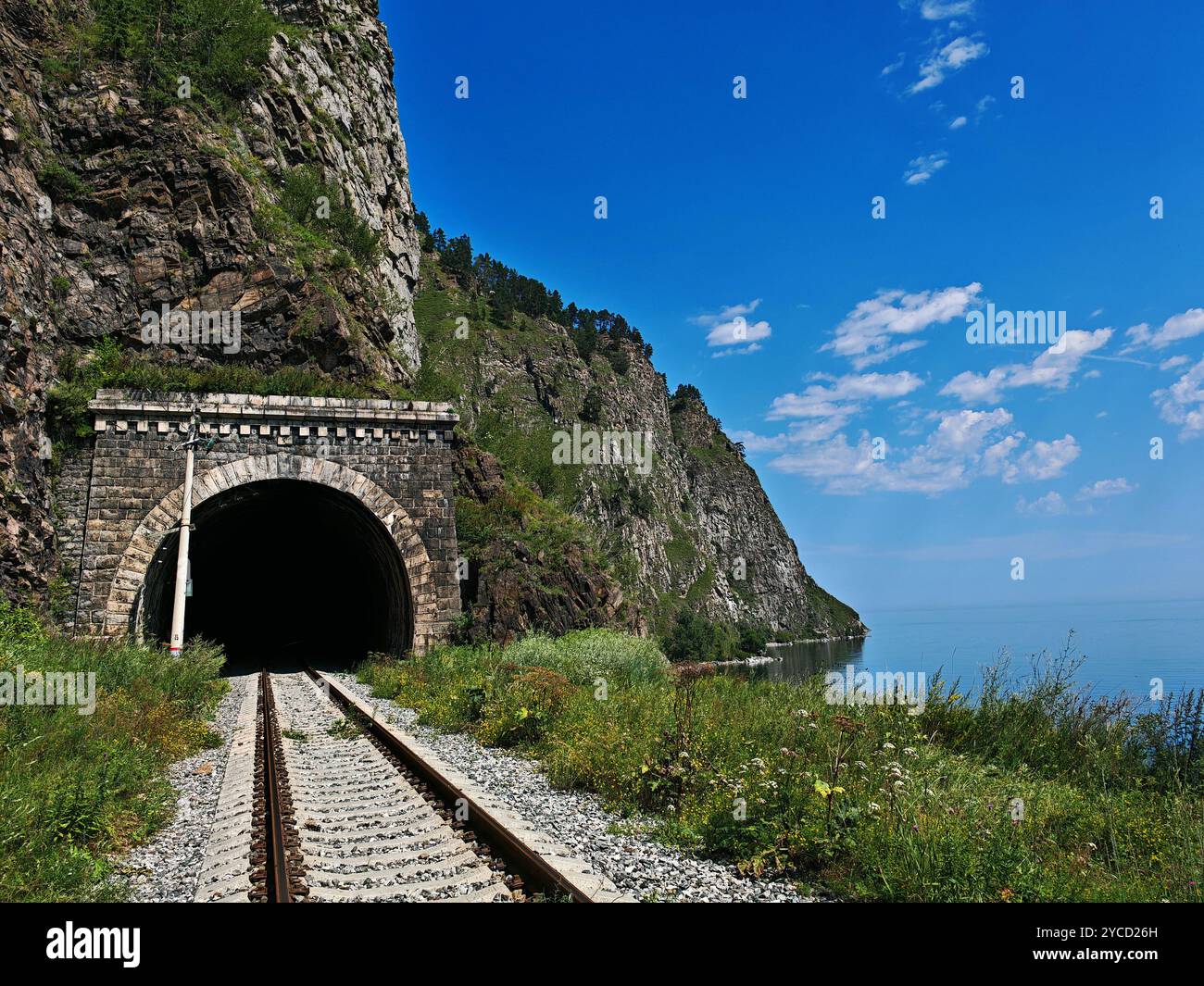 Old tunnel on Circum-Baikal Railway Stock Photo - Alamy