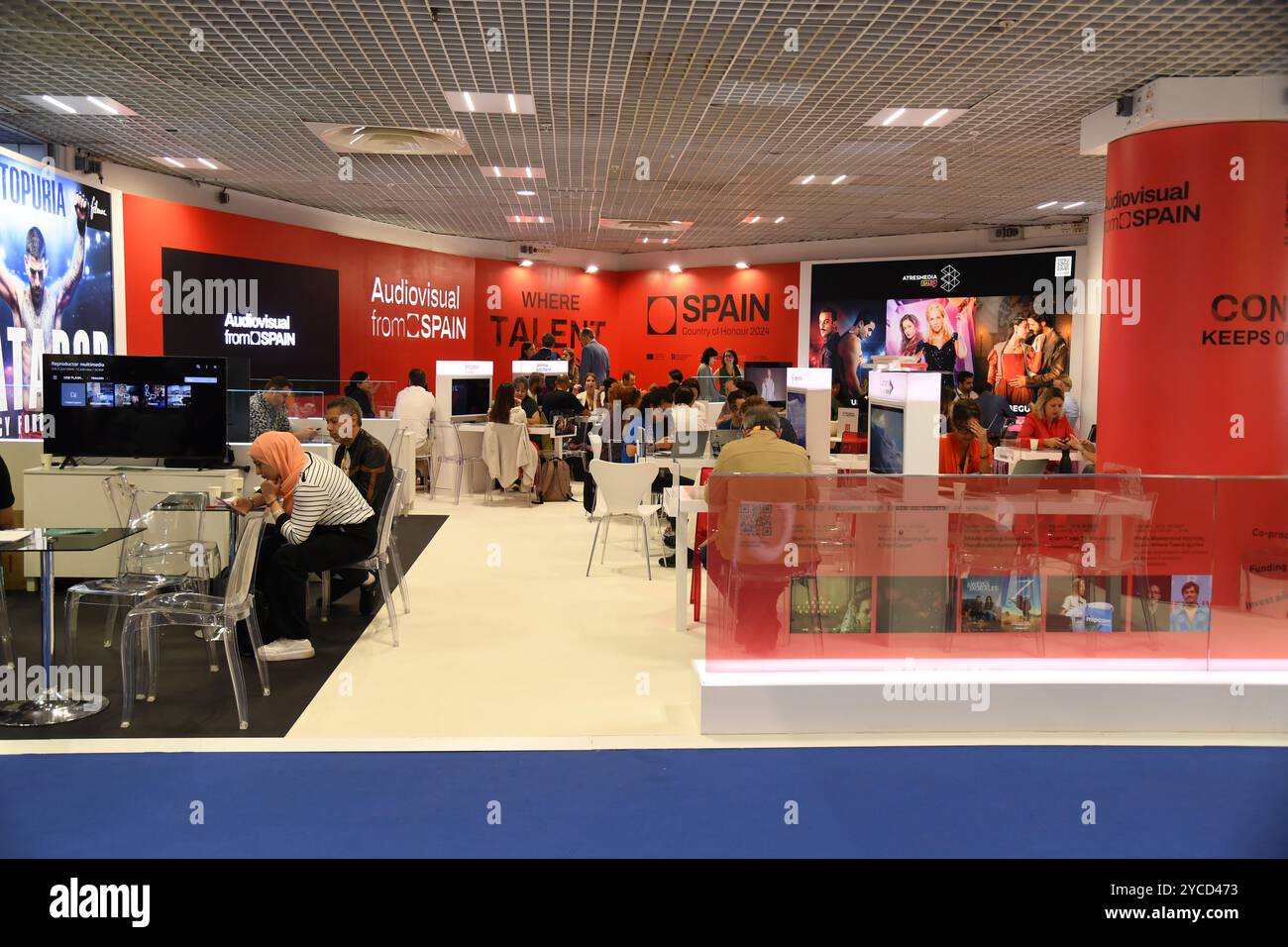 Cannes, Cannes. 22nd Oct, 2024. Cannes Mipcom Atmosphere during MIPCOM ...