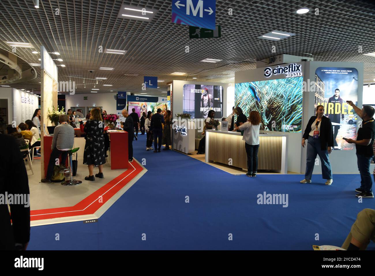 Cannes, Cannes. 22nd Oct, 2024. Cannes Mipcom Atmosphere during MIPCOM ...