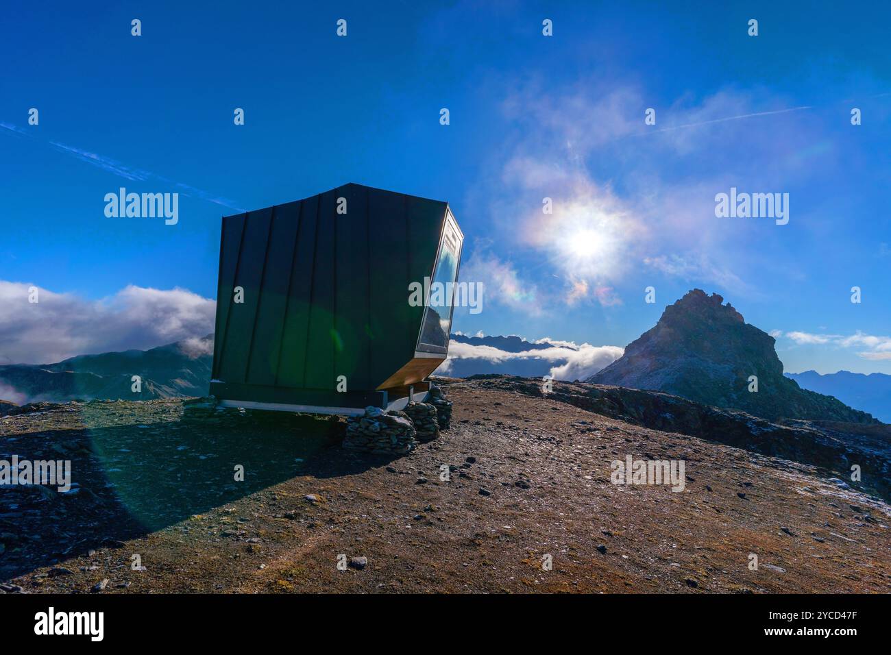 On the way to the Canavari Letey bivouac, Valle d'Aosta, Italy Stock ...