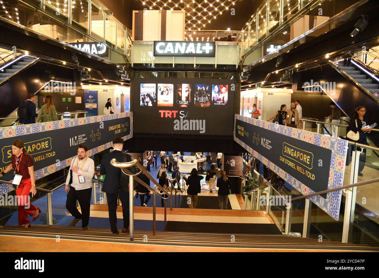 Cannes, Cannes. 22nd Oct, 2024. Cannes Mipcom Atmosphere during MIPCOM ...