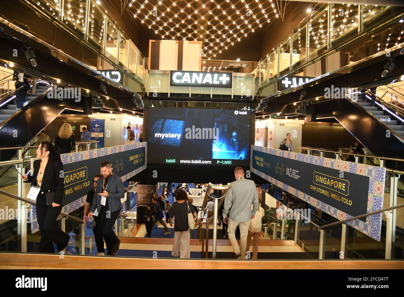 Cannes, Cannes. 22nd Oct, 2024. Cannes Mipcom Atmosphere during MIPCOM ...
