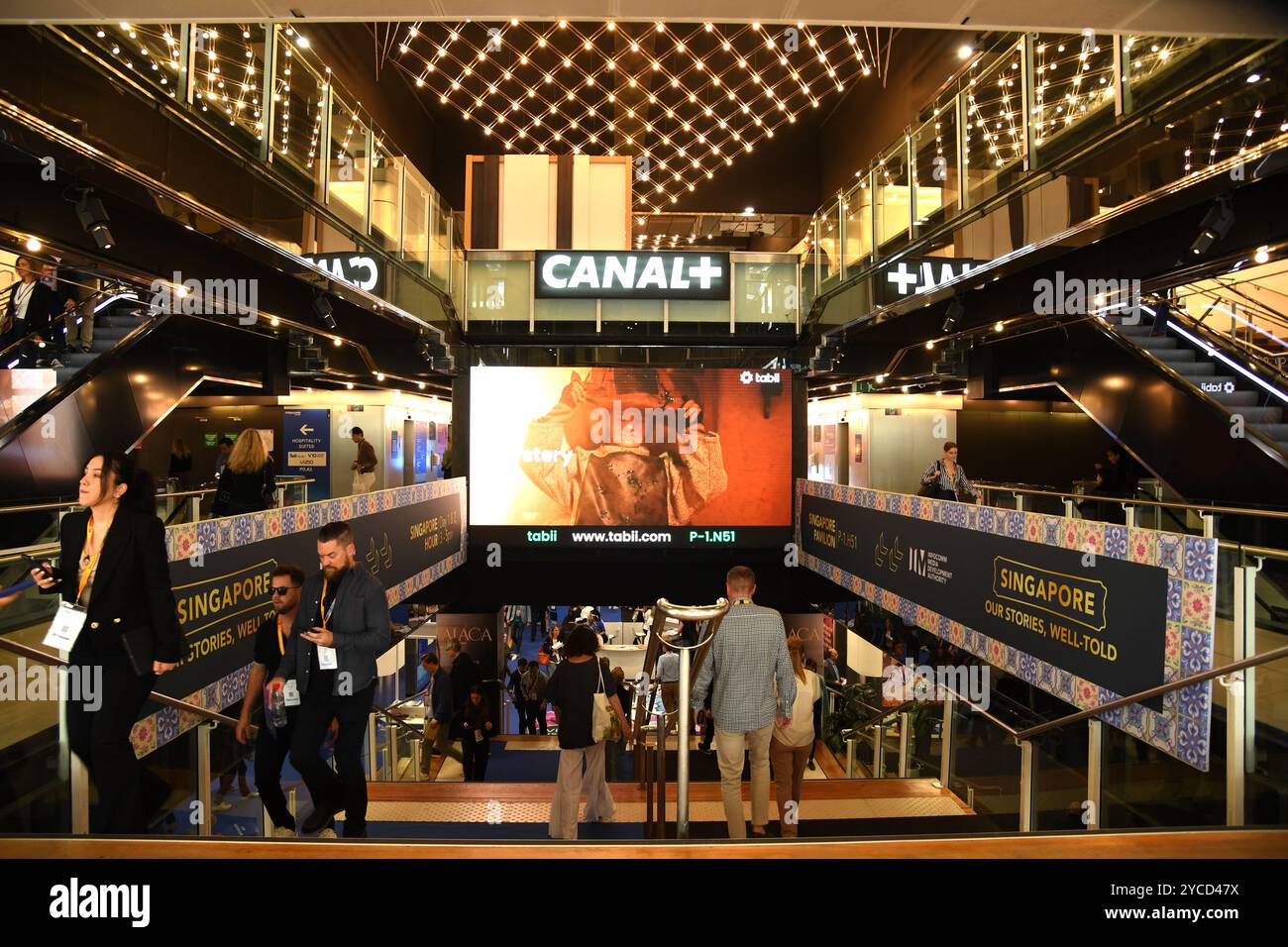 Cannes, Cannes. 22nd Oct, 2024. Cannes Mipcom Atmosphere during MIPCOM ...