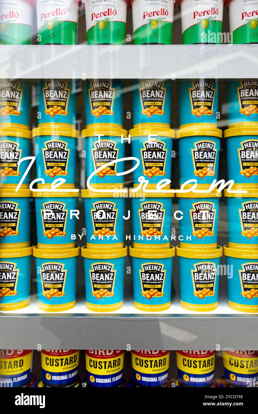 Heinz Beans flavour ice cream at the Anya Hindmarch Ice Cream Project ...