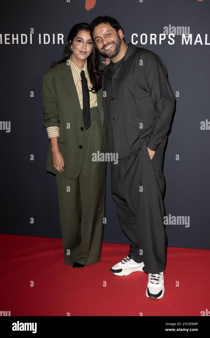 Paris, France. 08th Oct, 2024. Leila Bekhti and Jean-Rachid Kallouche ...