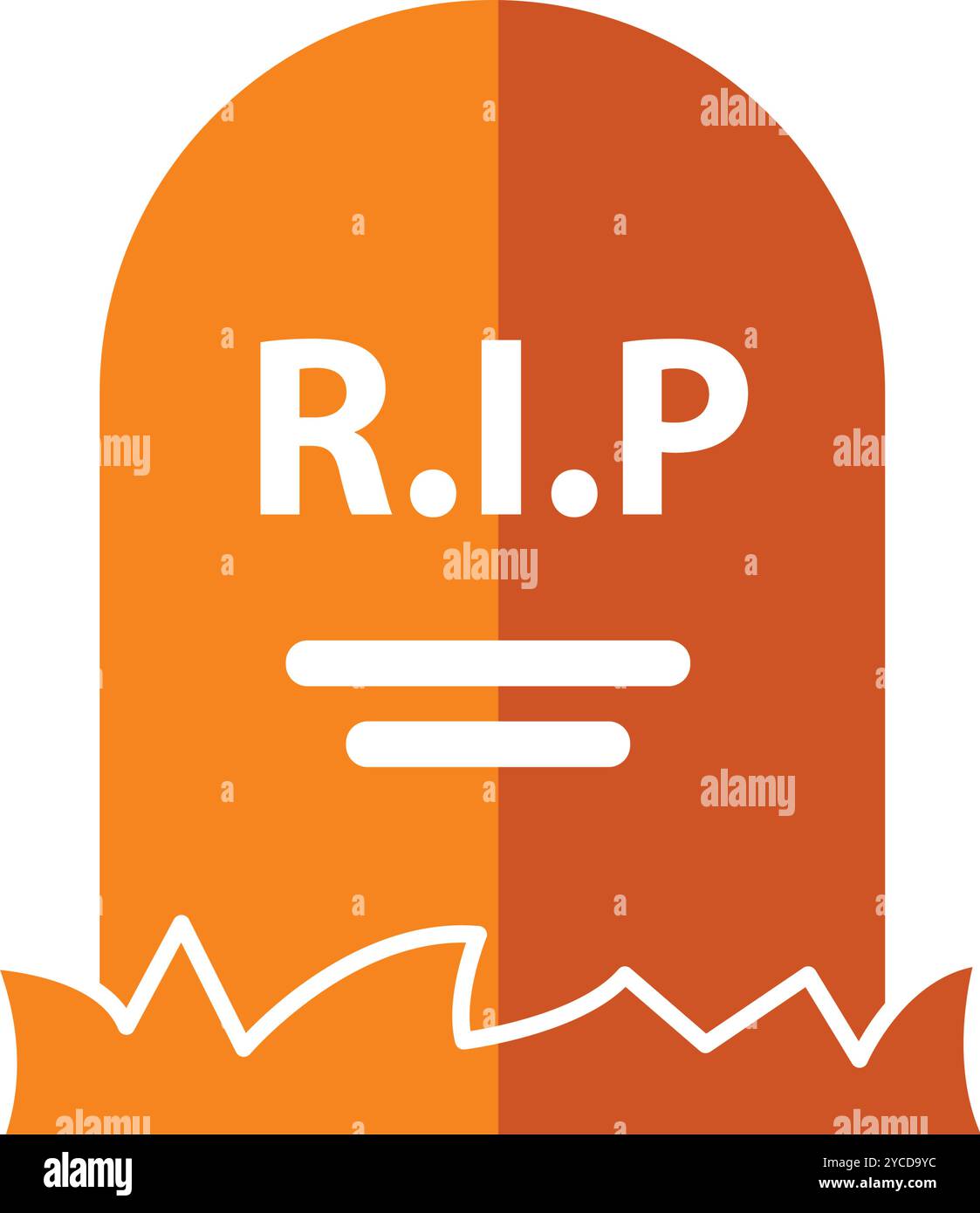 Halloween tombstone with R.I.P. inscription and spooky design, Vector Stock Vector Image & Art ...