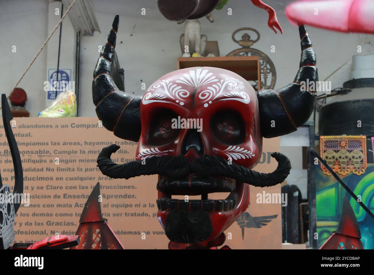 Mexico City, Mexico. 22nd Oct, 2024. A glass fibers and resin piece for ...
