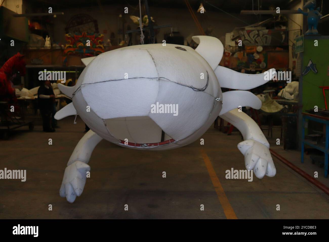 Mexico City, Mexico. 22nd Oct, 2024. A glass fibers and resin piece for ...