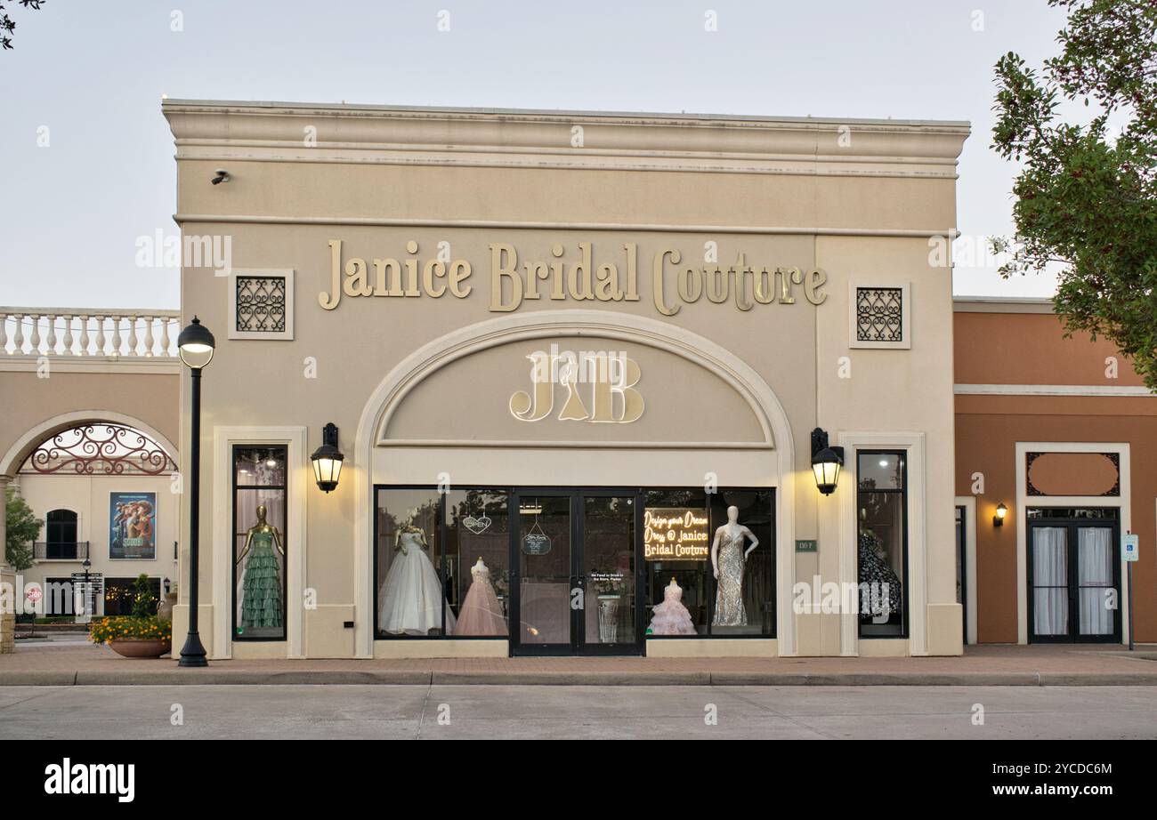 Houston, Texas USA 06-23-2024: Janice Bridal Couture wedding dresses ...