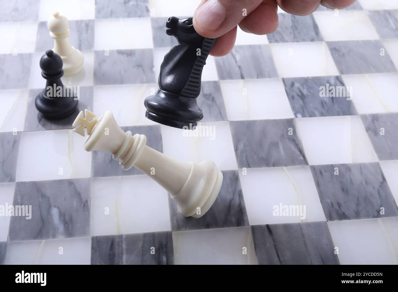 chess board and chess pieces Stock Photo - Alamy