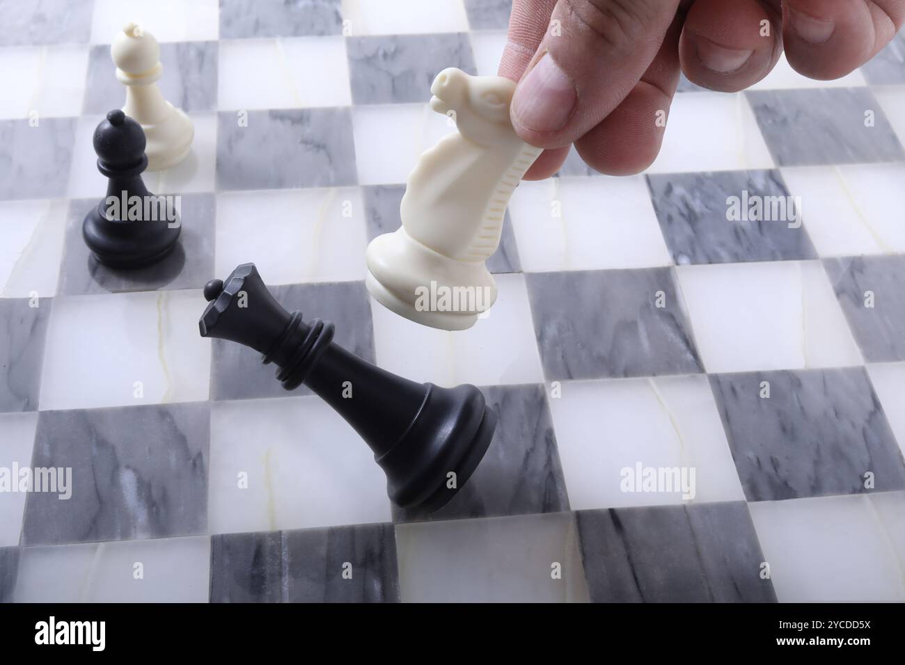 chess board and chess pieces Stock Photo - Alamy