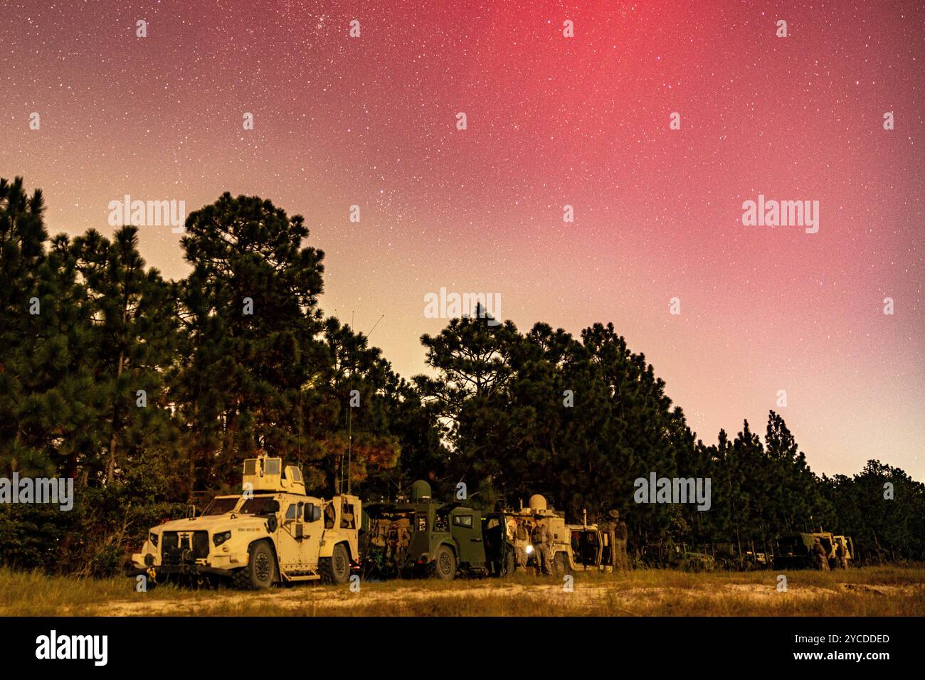 U.S. Marines with 10th Marine Regiment, 2d Marine Division set up a ...