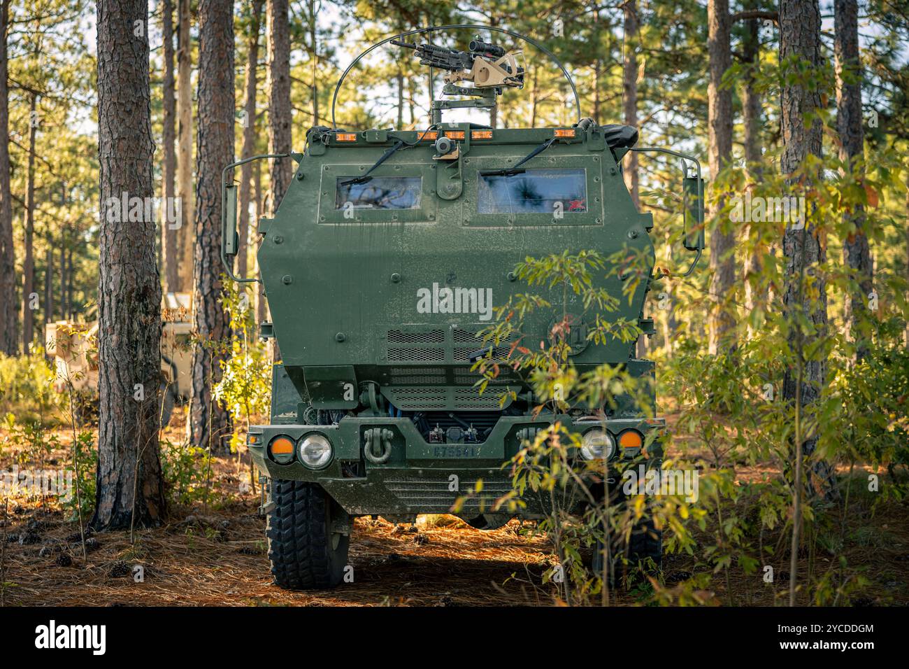 A U.S. Marine Corps High Mobility Artillery Rocket System with 2d ...