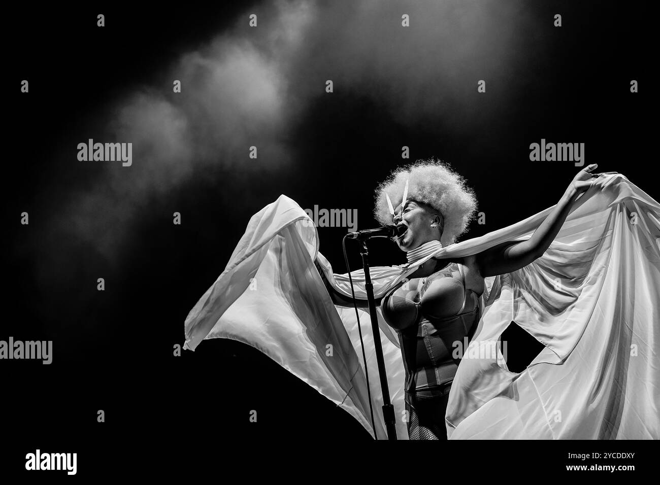 LONDON, ENGLAND: Lady Blackbird performs at The O2 Arena supporting ...