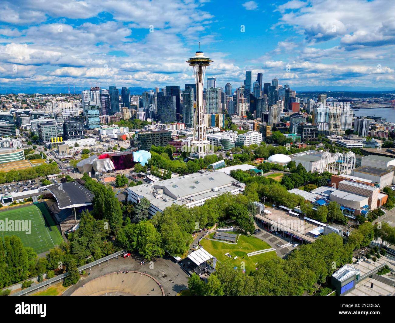 Seattle, Washington, USA- July 25, 2024: Seattle downtown skyline ...