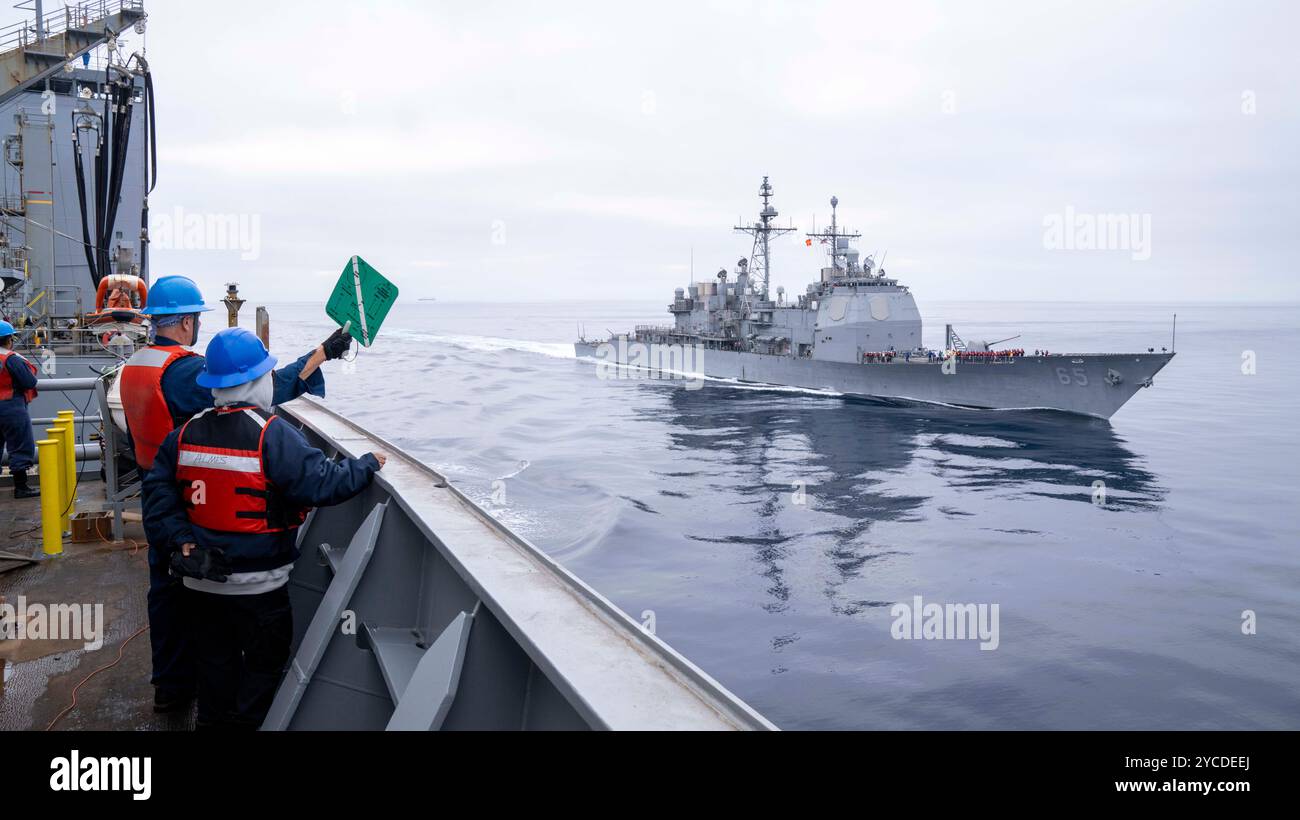 Civilian mariners aboard Military Sealift Command’s Lewis and Clark ...