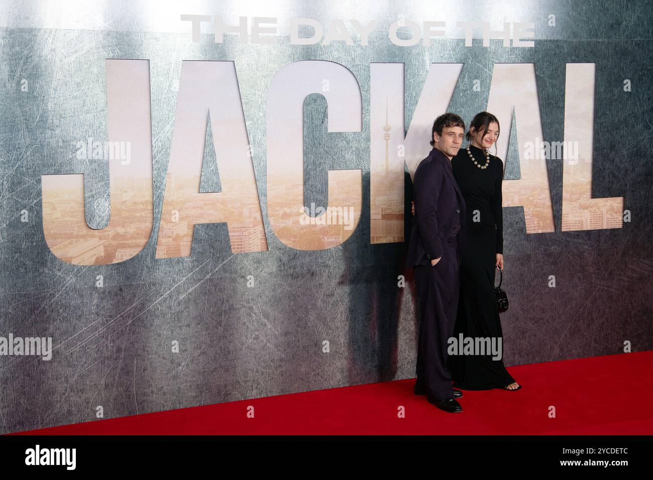 London, UK. 22 Oct, 2024. Pictured: Nick Blood and Emory Ault attends ...