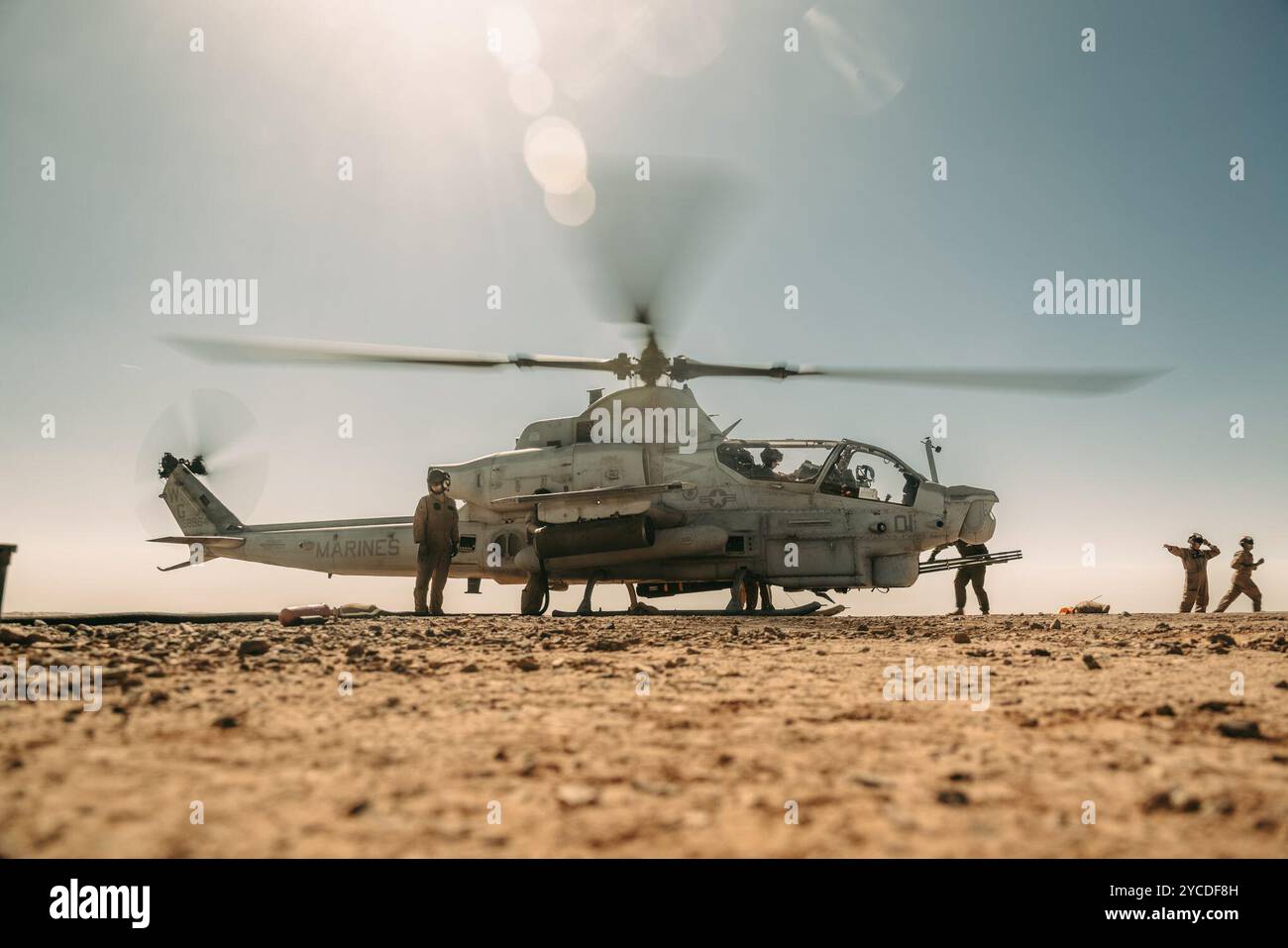 U.S. Marines assigned to Marine Aviation Weapons and Tactics Squadron ...