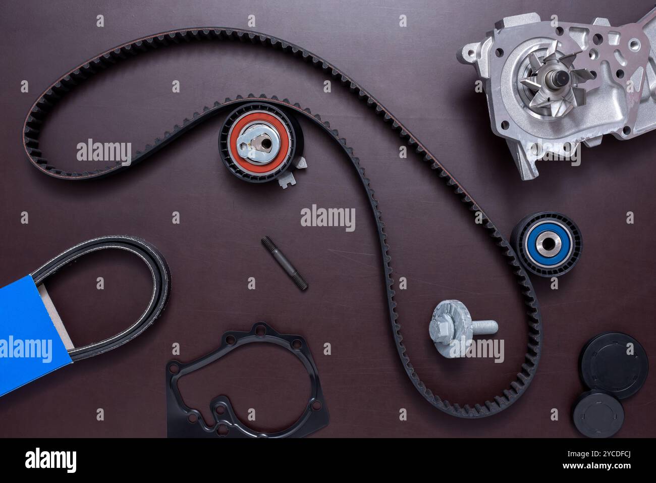 Spare parts for the car. The set of timing belt with rollers and ...