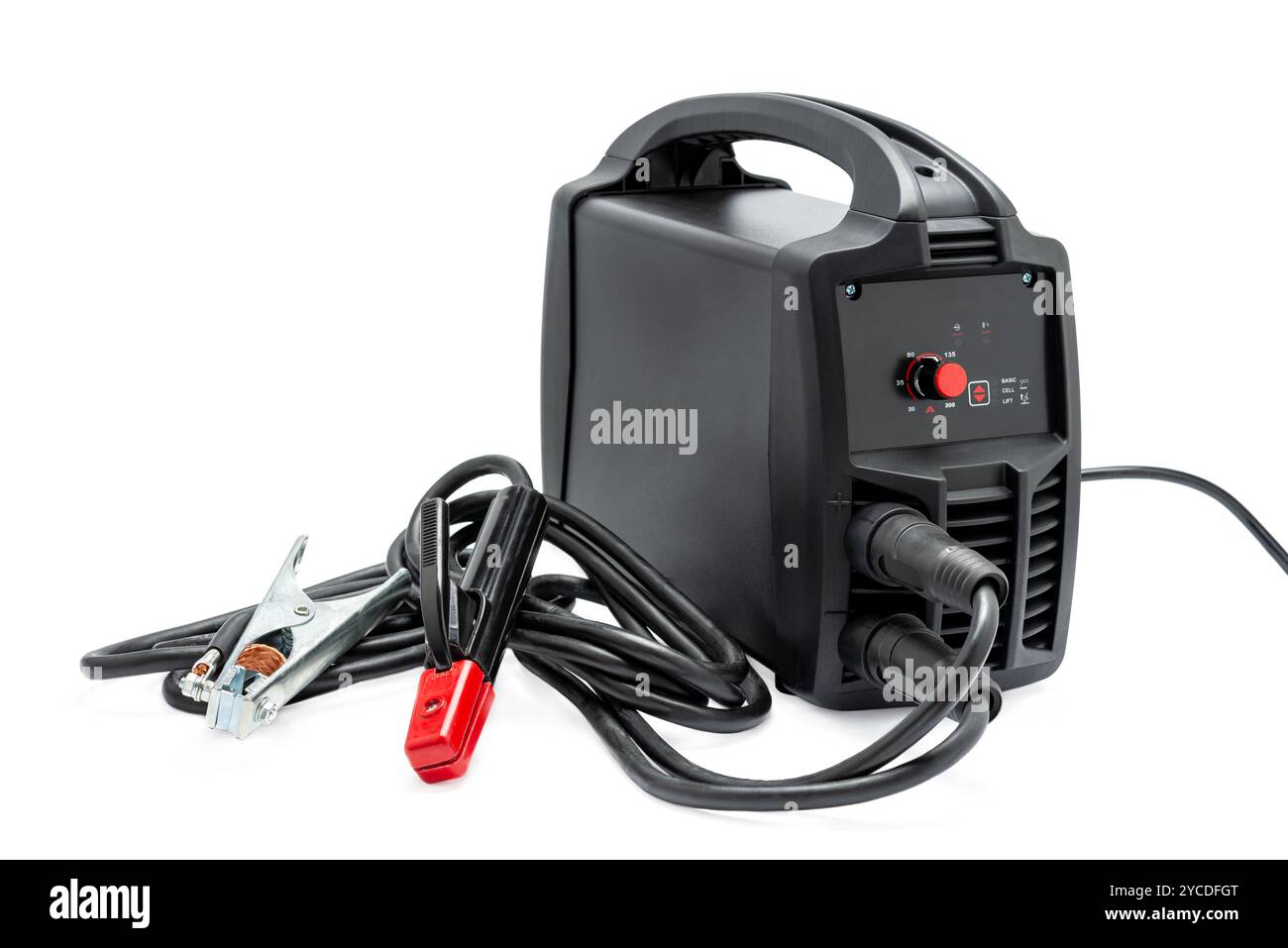 Inverter welding machine with high-voltage wires and clamps isolated on ...