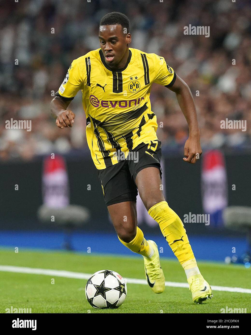 Borussia Dortmund's Jamie Bynoe-Gittens during Champions League 2024/ ...