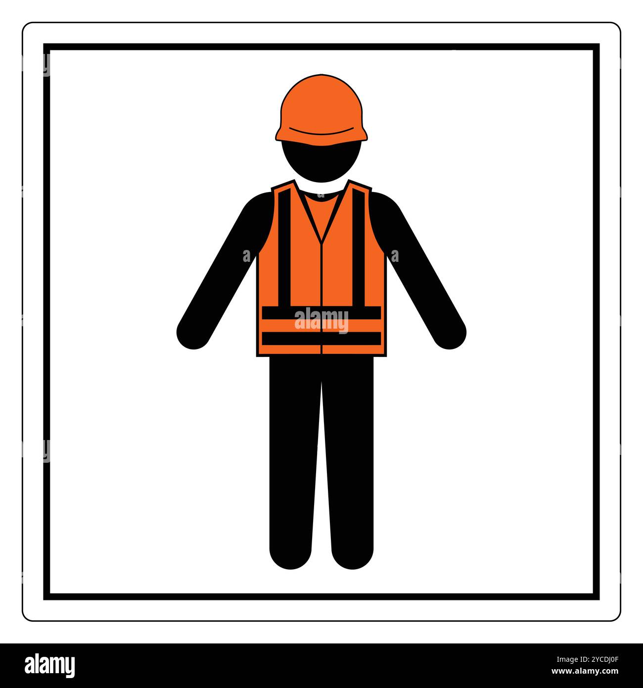 This graphic features a silhouette of a construction worker wearing an ...
