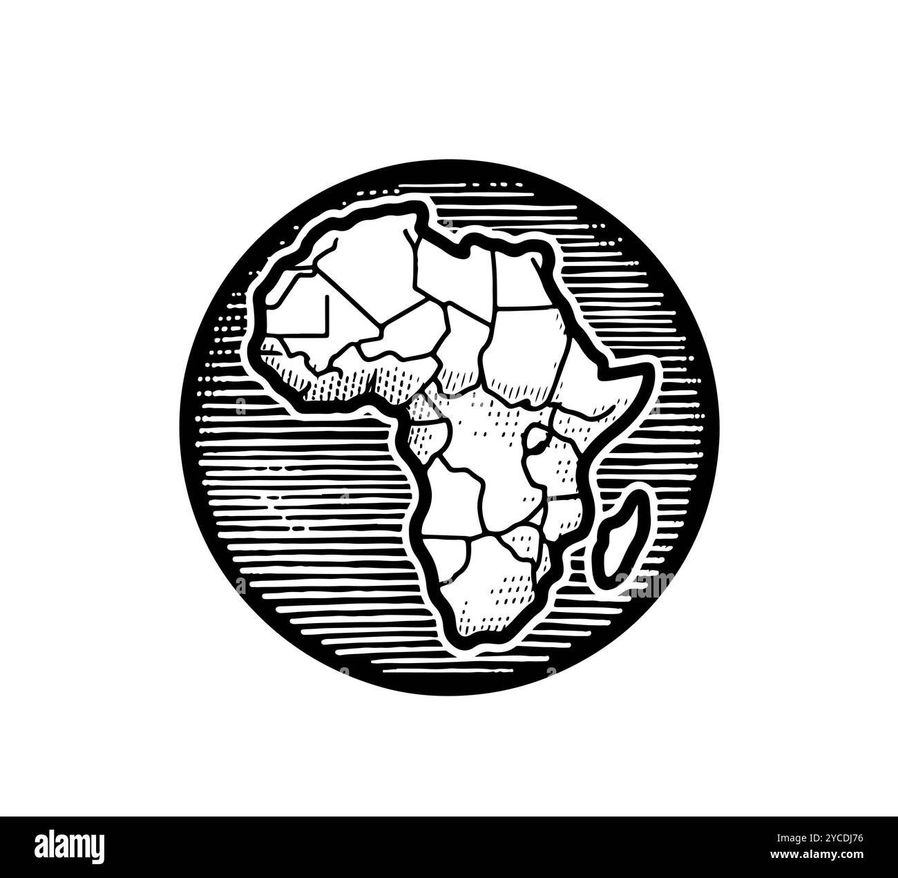 Africa continent Black and White Stock Photos & Images - Alamy