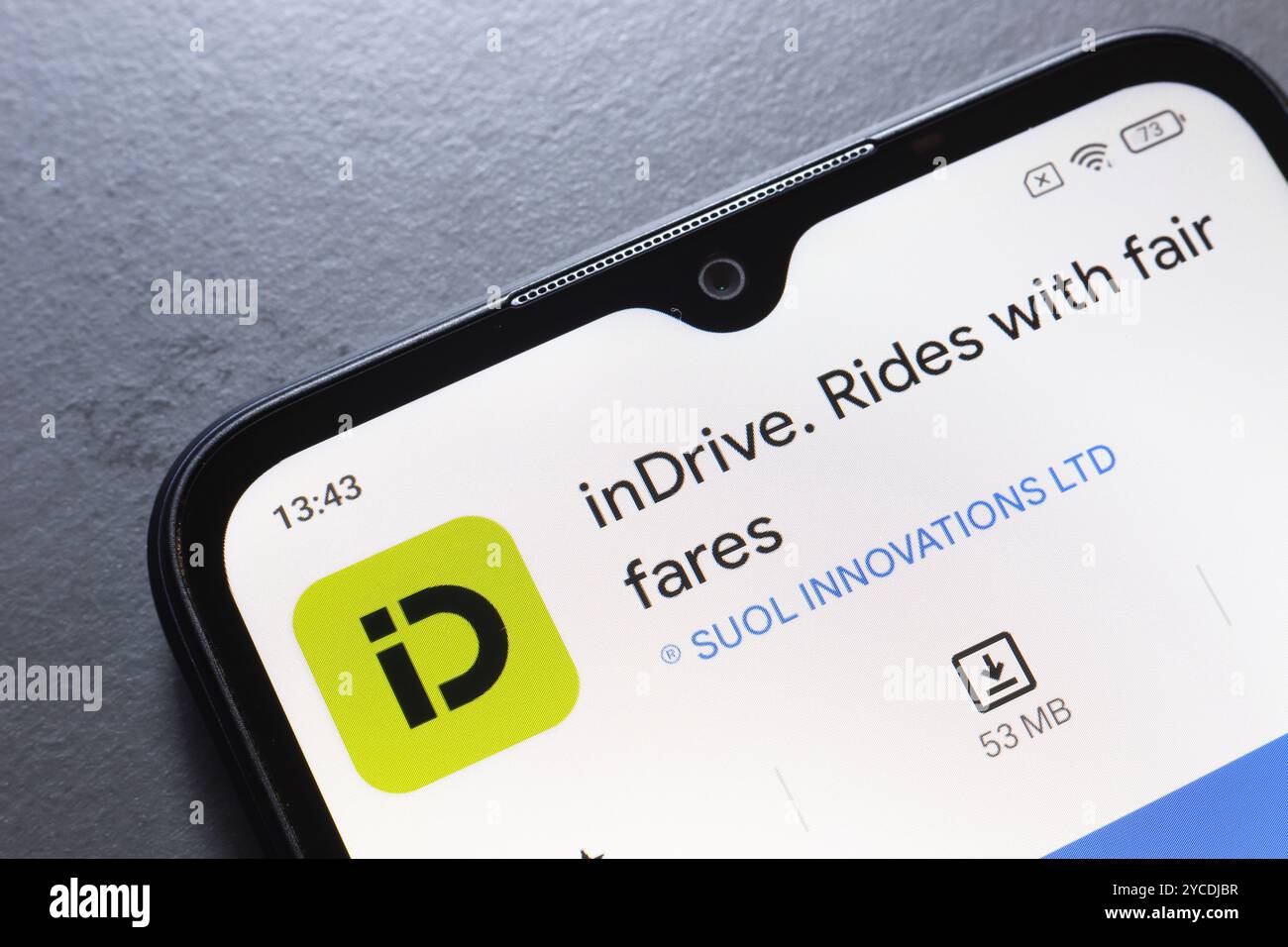 October 22, 2024, Brazil. In this photo illustration, the inDrive app ...