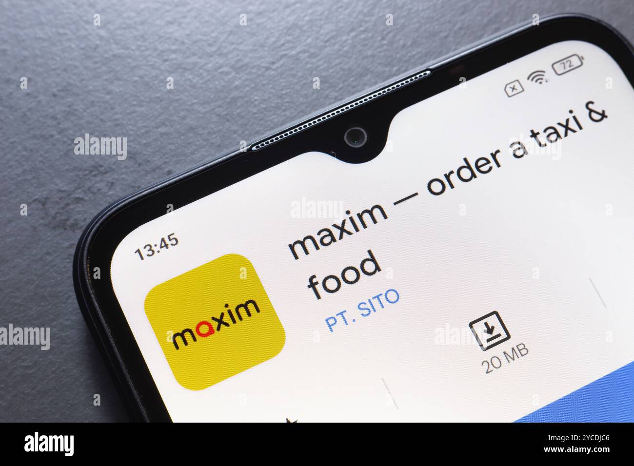 October 22, 2024, Brazil. In this photo illustration, the Maxim app ...