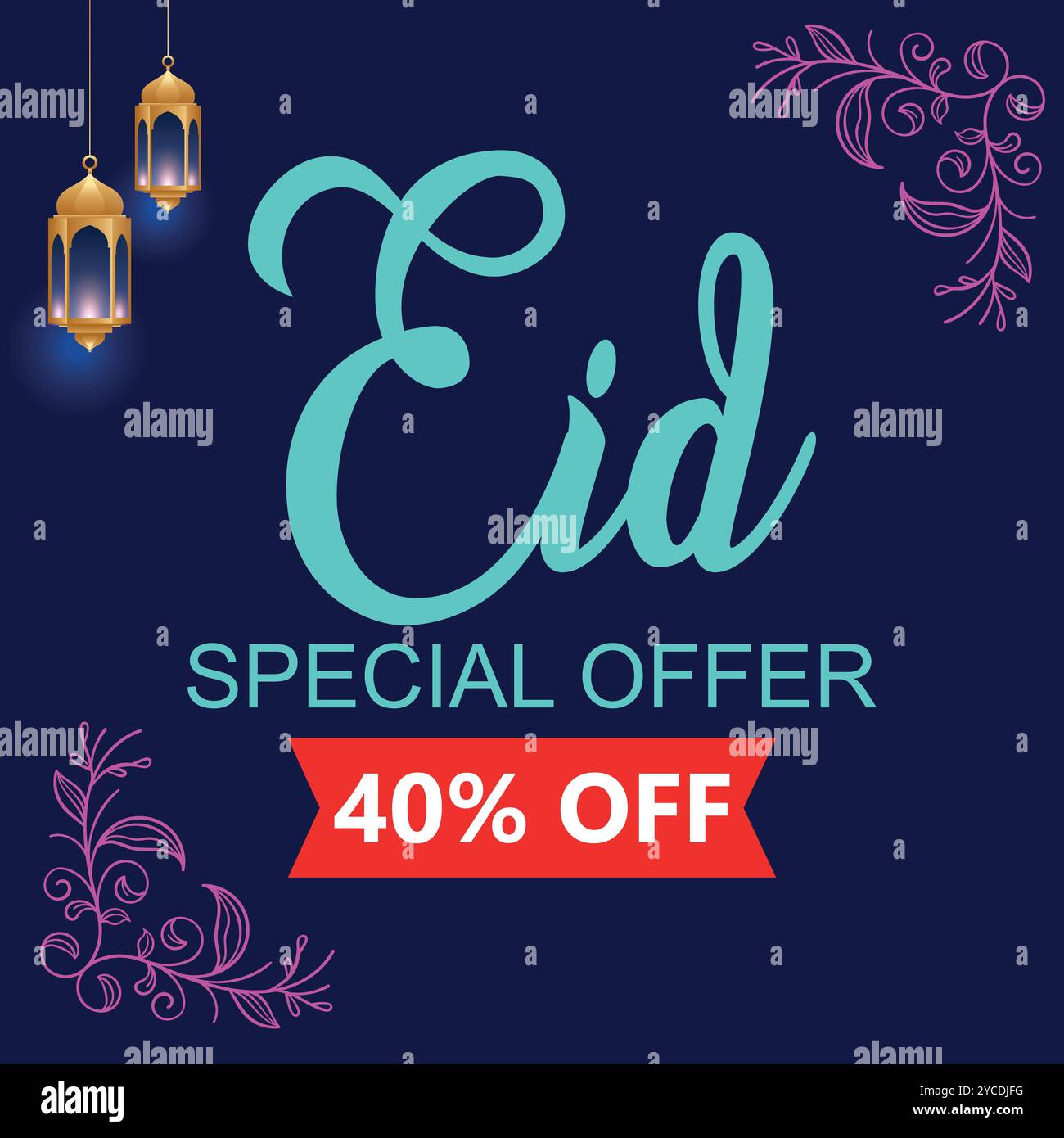 Eid Sale banner, Eid special offer Stock Vector Image & Art - Alamy