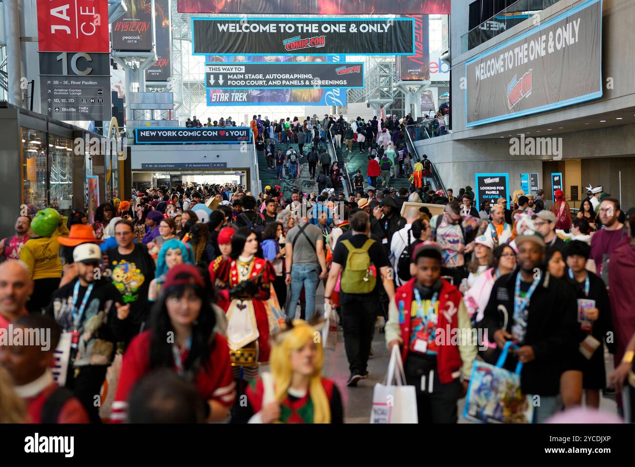 The floor of the Jacob K. Javits Convention Center is seen during New ...