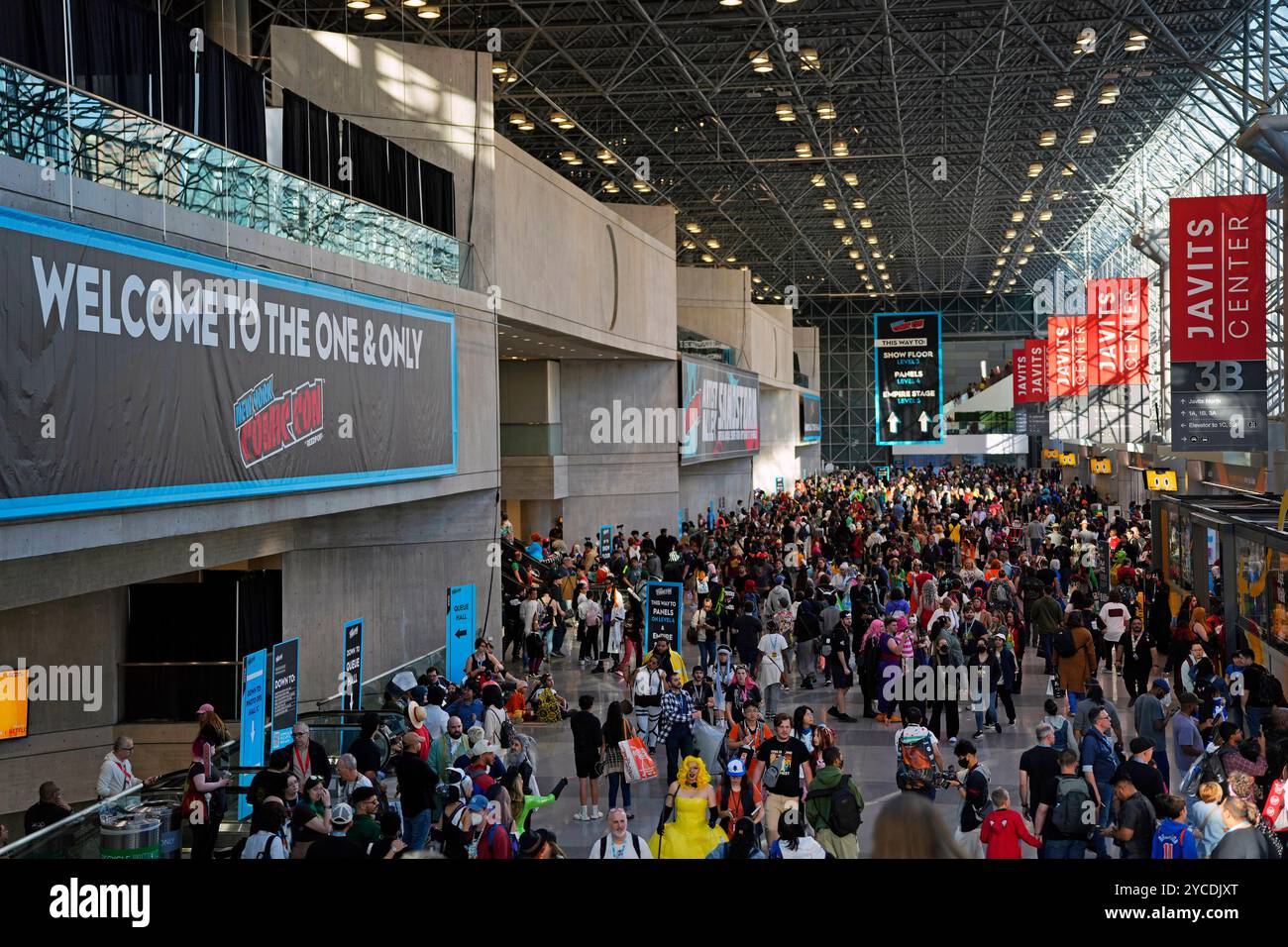The floor of the Jacob K. Javits Convention Center is seen during New ...