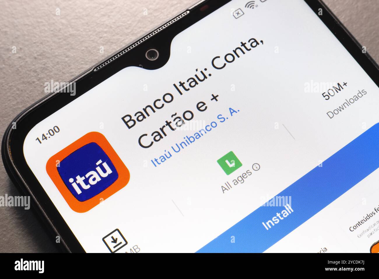 October 22, 2024, Brazil. In this photo illustration, the Banco Itaú ...