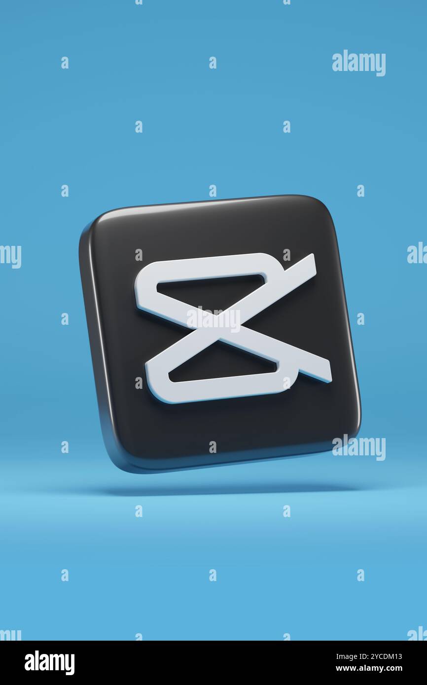 Buenos Aires, Argentina - October 11th, 2024: Capcut three-dimensional ...