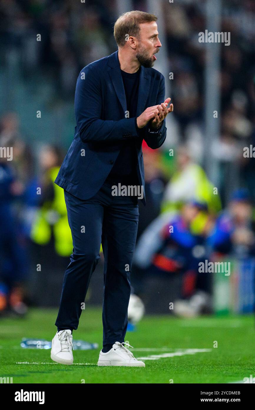 22 October 2024, Italy, Turin: Soccer: Champions League, Juventus Turin ...